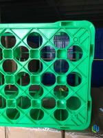 China Customized Stackable Plastic Beer Bottle Crates 24 Holes For Beverage Industry for sale