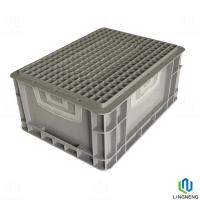 China PP Anti Static Stackable Plastic Transport Boxes for Industrial / Workshop for sale