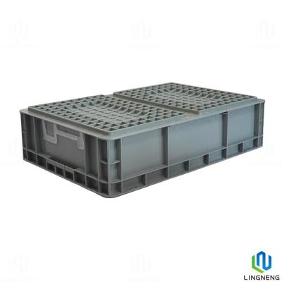 Cina 600*400*148mm Scatole di imballaggio in euro in plastica rigide e colorate impilabili per l'automotive in vendita