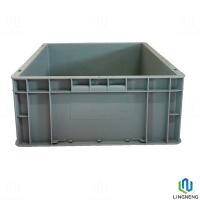 China 600*400*175mm Reusable Plastic Moving Boxes Transportation Stackable Plastic Storage Bins for sale
