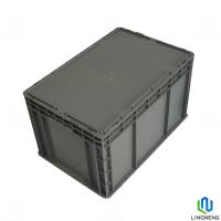 China Euro Standard Heavy Duty Plastic Moving Boxes Stackable For Logistics Transportation for sale