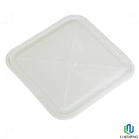 China 23L Square Plastic Buckets Stackable Nestable With Lid for sale