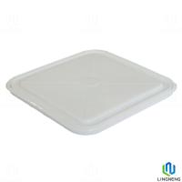 China 23L Square Plastic Buckets Stackable Nestable With Lid for sale