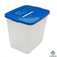 Quality Recycle 55L Plastic Voting Box Customized Logo For Election Recycle material for sale