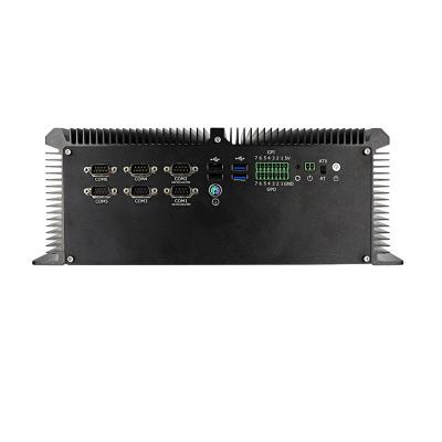 중국 4 Lan 6 COM 8 USB는 팬없이 PC 포 핵심 7번째 I7-7700HQ 윈도우 10을 권투합니다 판매용