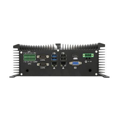Cina PC industriale Windows della cassa completa del metallo mini 10 pro porte VGA Fanless del desktop computer HDMI in vendita