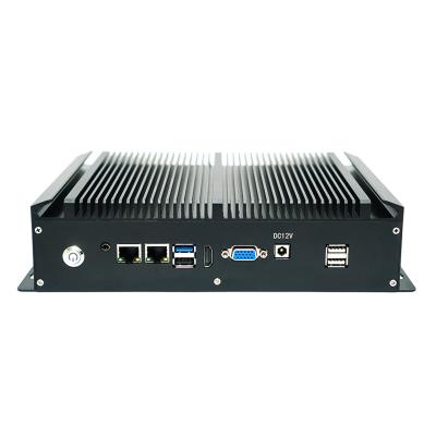China Celeron J1900 Compact Mini PC 2 Lan Port Industrial Mini Pc With CANBUS Port for sale