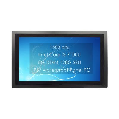 China 24 Zoll IP67 wasserdicht eingebettetes Touch Panel PC mit 7H gehärtetem Glas Anti-Glanzbehandlung zu verkaufen