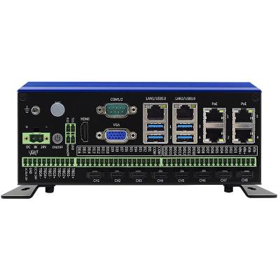 China Industrial Mini PC with Intel 6th and 8th Gen CPU 4* POE and Visual Inspection for sale
