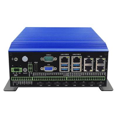 China Industrial Mini PC with Intel 6th and 8th Gen CPU 4* POE and Visual Inspection for sale