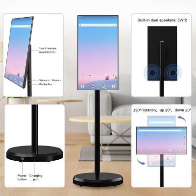 China 21.5 Inch Incell Screen Display LCD Touch Screen Indoor Android 12 Advertising Digital Signage with Capacitive Touch for sale