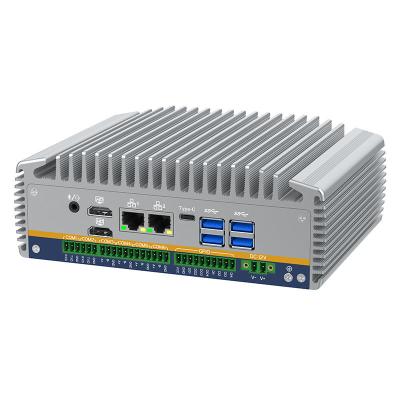 중국 산업용 팬리스 미니 PC TPM 2.0 윈도우 11 12th 알더 레이크-U 코어 프로세서 6*COM GPIO 판매용