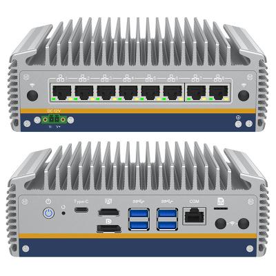 Chine 14ème génération de Core Ultra i5/i7 Sécurité réseau Mini PC 8*Intel I226 LAN X86 Router de pare-feu industriel Pfsense Mini PC à vendre