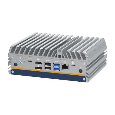 China Industrial Mini PC with Intel Iris Xe Graphics 2x DDR5 4800MHz and Dual Storage 1*M.2 2280 NVME 1*2.5” SATA for sale