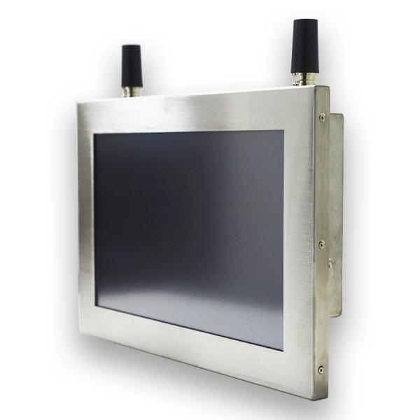 Resolution 1280x800 Stainless Steel Panel PC 12 Inch Aluminium Alloy Material