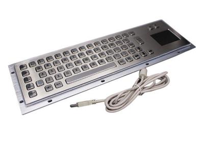China PS2 5VDC SS304 Industrial Metal Keyboard Rack Mount With Touchpad for sale