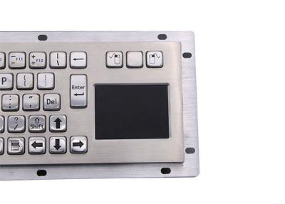 China 40counts/Mm Sus304 Industrial Metal Keyboard IP65 Brushed Stainless Steel Keyboard for sale