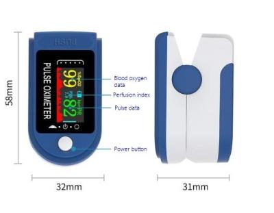 China FCC Adult 8s 1bpm Spo2 Oximeter Blood Monitor for sale