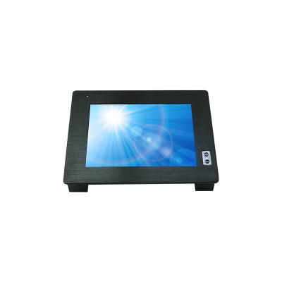 China Schroffer widerstrebender Noten-Monitor 8" LCD 1000 lesbarer HDMI Input des Nissen-Sonnenlicht- zu verkaufen