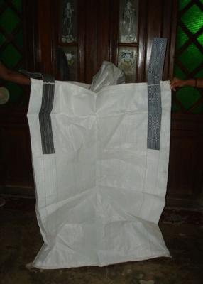 China White PP Box Bags for Ore / Durable Woven Polypropylene FIBC Big Jumbo Bag for sale