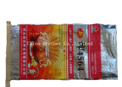 China Anti Slip 50LB BOPP Laminated PP Woven Bags Polypropylene Packaging Bags 20Kg for sale