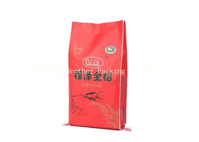 China Multi Color BOPP Laminated Woven Sacks , Waterproof Polypropylene Rice Bags for sale