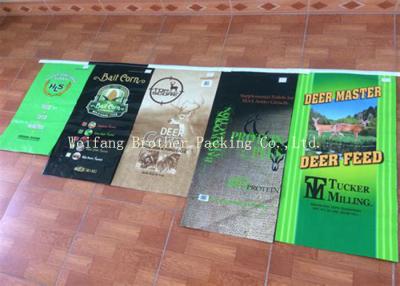 China Tube Shape 25KG BOPP Laminated PP Woven Bags Recyclable For Flour Packaging for sale