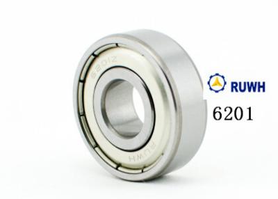 China Low Noise Single Row 6200 Bearings / 6201ZZ Bearing For Motorcycle Spare Parts for sale