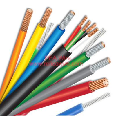 China AFKP-250:Silver Plating Copper, PFA Insulated Shielding Lead Wire for sale