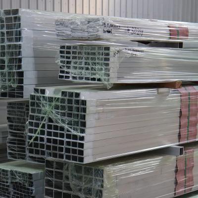 Cina ASTM 6063 T5 tubo di alluminio 100*50 spessore della parete 4 mm tubo di lega rettangolare anodizzante in vendita