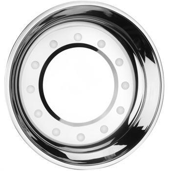 China Food Grade Stainless Steel Round Tray Mirror Polished 50CM Strong And Immune To Rust for sale