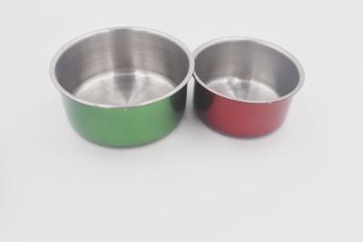 China Tableware colorful stainless steel food storage box round shape storage container for sale