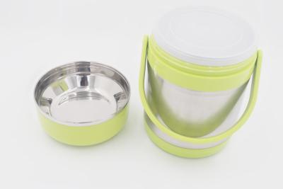 Cina scatola di pranzo isolata di plastica calda del contenitore di alimento di stoccaggio di acciaio inossidabile di vendita 1.5L in vendita