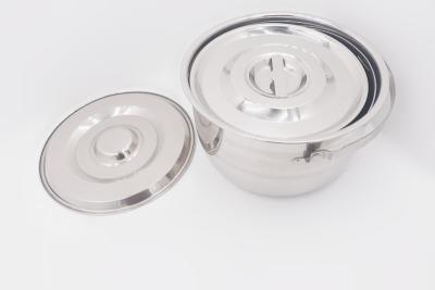 Cina attrezzatura di campeggio di viaggio di 21cm che cucina il coperchio del bacino di acciaio inossidabile degli insiemi in vendita