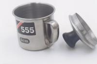 China 10cm Stainless Steel Drinking Cup with Bakelite Knobs 215g for sale