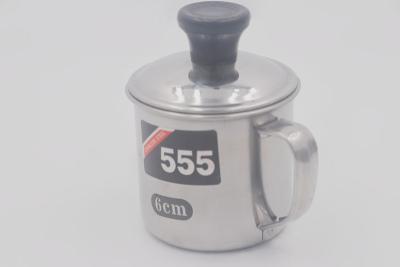 Cina tazza da caffè di acciaio inossidabile di 0.125cbm 9cm con bachelite Topper in vendita
