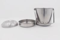 Cina scatola di pranzo di acciaio inossidabile del metallo dei contenitori di stoccaggio dell'alimento 1L con il coperchio in vendita