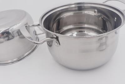 Cina le pentole di acciaio inossidabile 4pcs di 0.7mm mettono il vaso della minestra del metallo in vendita
