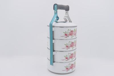 Cina 0.212cbm che piega la scatola di pranzo di acciaio inossidabile con il trasportatore laterale delle clip in vendita