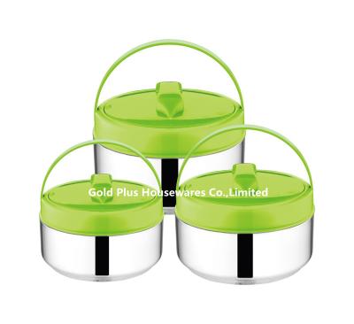 Cina nuovo vaso di conservazione di calore di acciaio inossidabile del contenitore di scaldavivande del termos di arrivo 6pcs doppio in vendita