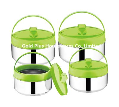 Cina scatola di pranzo termica calda di campeggio dell'alimento di acciaio inossidabile del custode dell'alimento portatile 8pcs con il film della copertura in vendita