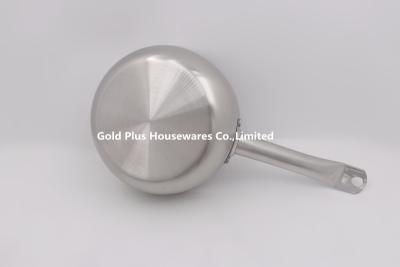 Cina Vaso di cottura cromatico di acciaio inossidabile di 0.097cbm 18cm con la maniglia in vendita
