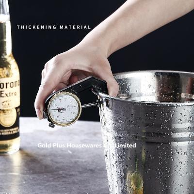 Cina secchi di vino più freschi del ghiaccio del champagne del secchio dell'acqua del metallo del nuovo di progettazione 1.5L di acciaio inossidabile secchio della birra in vendita