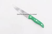 China Embossed Stainless Steel Chopper Knife 6 Inch Green PP Handle Kitchen Cutlery for sale
