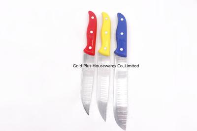 China Carbon Steel 6 Inches Sharp Cooking Knife Set With Hard Plastic Handle for sale