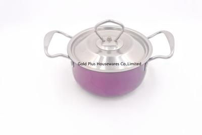 Cina Casseruole ss della cucina che cucinano lo stufato di castrato della minestra messo con la copertura LFGB in vendita