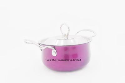 Cina Casseruole ss della cucina che cucinano lo stufato di castrato della minestra messo con la copertura LFGB in vendita