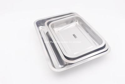 Chine casse-croûte solides solubles de 27*20cm alimentant Tray Camping Dessert Barbecue Sets servant plat à vendre