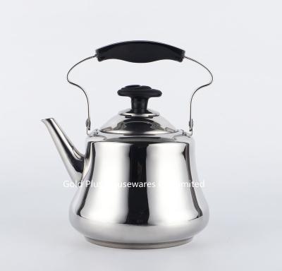 China chaleira de chá de aço inoxidável do diâmetro 3L de 14cm para o fogão de gás à venda