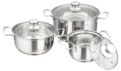 China Traditional 410# Stainless Steel Cooking Pot Non Stick 16cm 20cm 24cm for sale